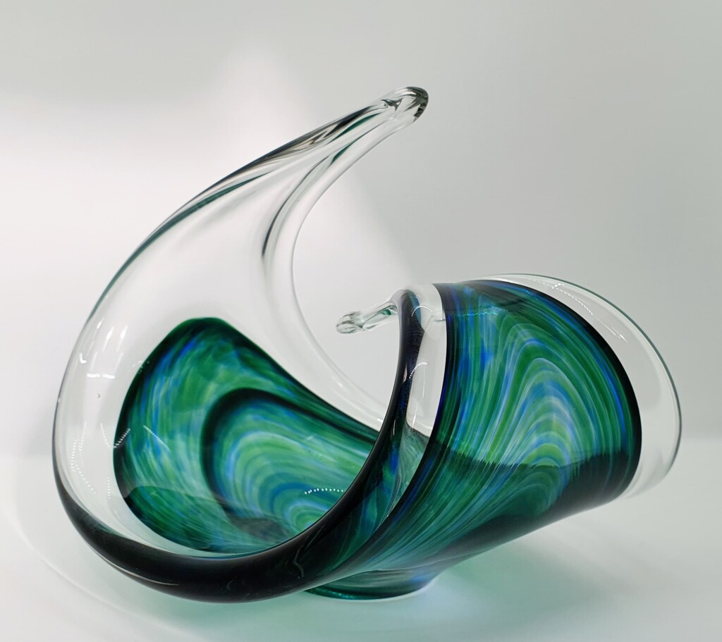 Poutini Basket - Hokitika Glass Studio