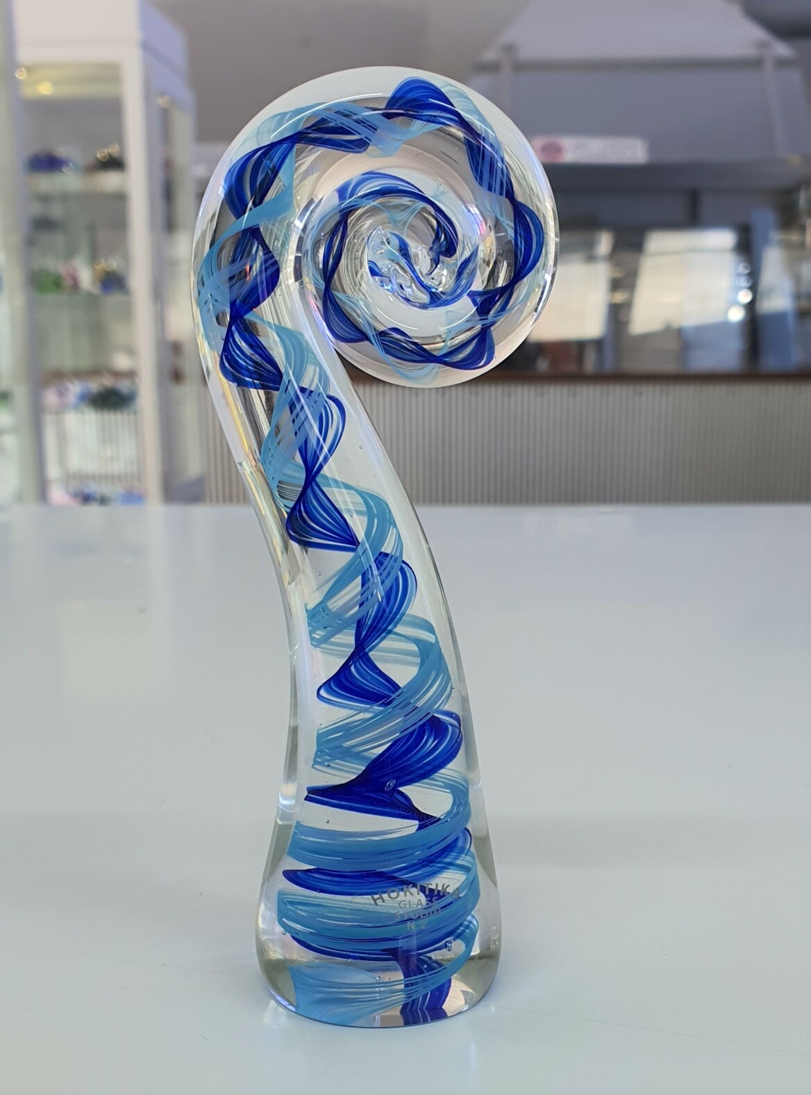 Single Swirl Koru - Hokitika Glass Studio